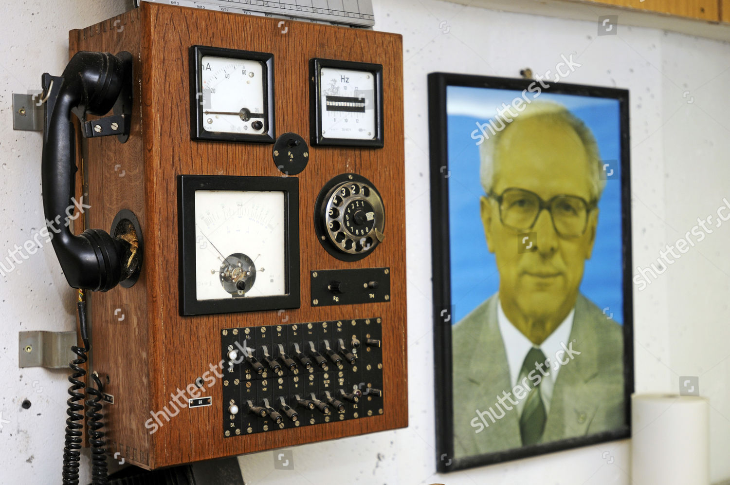 Portrait Erich Honecker Bunkermuseum Museum Frauenwald Editorial Stock ...