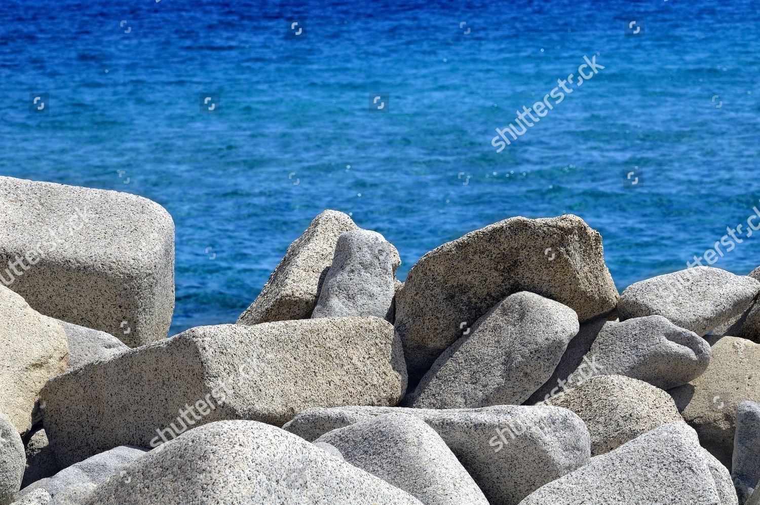 Granite Rocks Secure Beach Spiaggia Santo Editorial Stock Photo - Stock ...