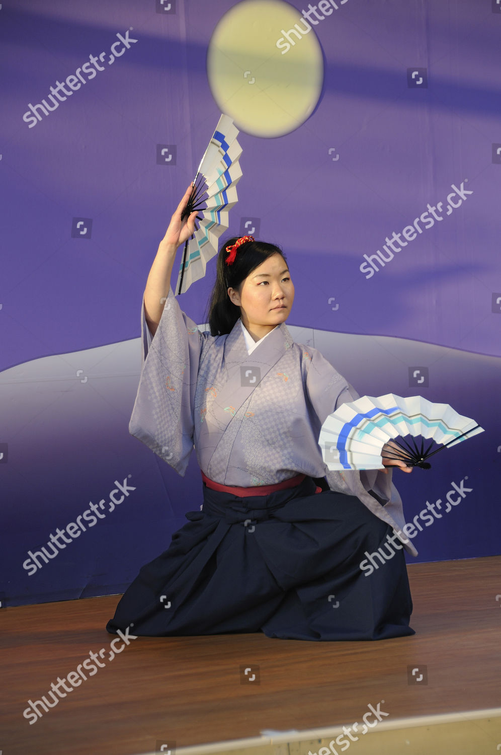 Fan Dance Nihon Buyo Cherry Blossom Editorial Stock Photo - Stock Image ...