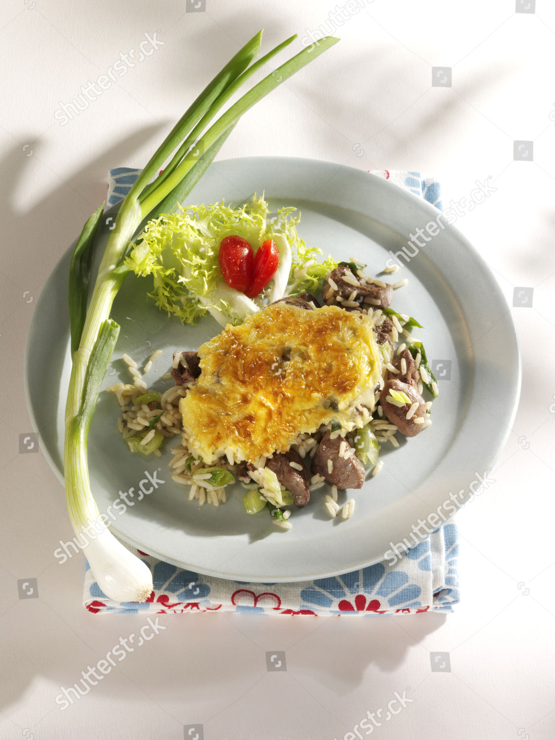 Rice Casserole Chicken Livers Baked Over Editorial Stock Photo - Stock ...