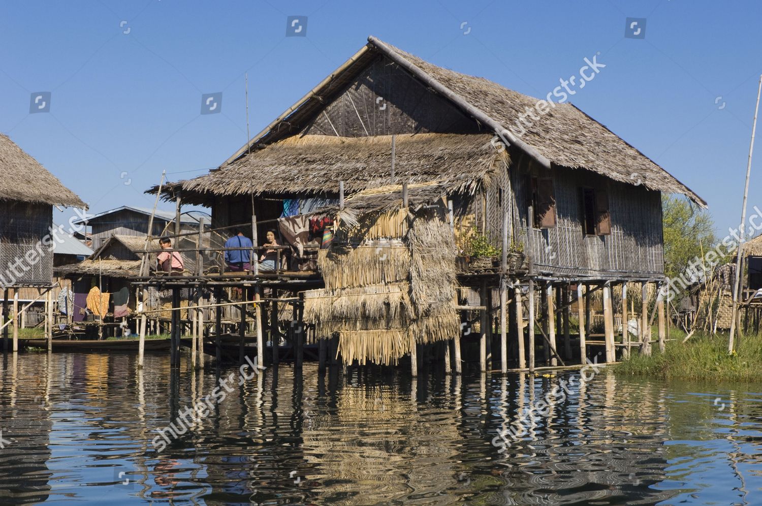 House On Stilts Lake Stilt Village Editorial Stock Photo - Stock Image ...