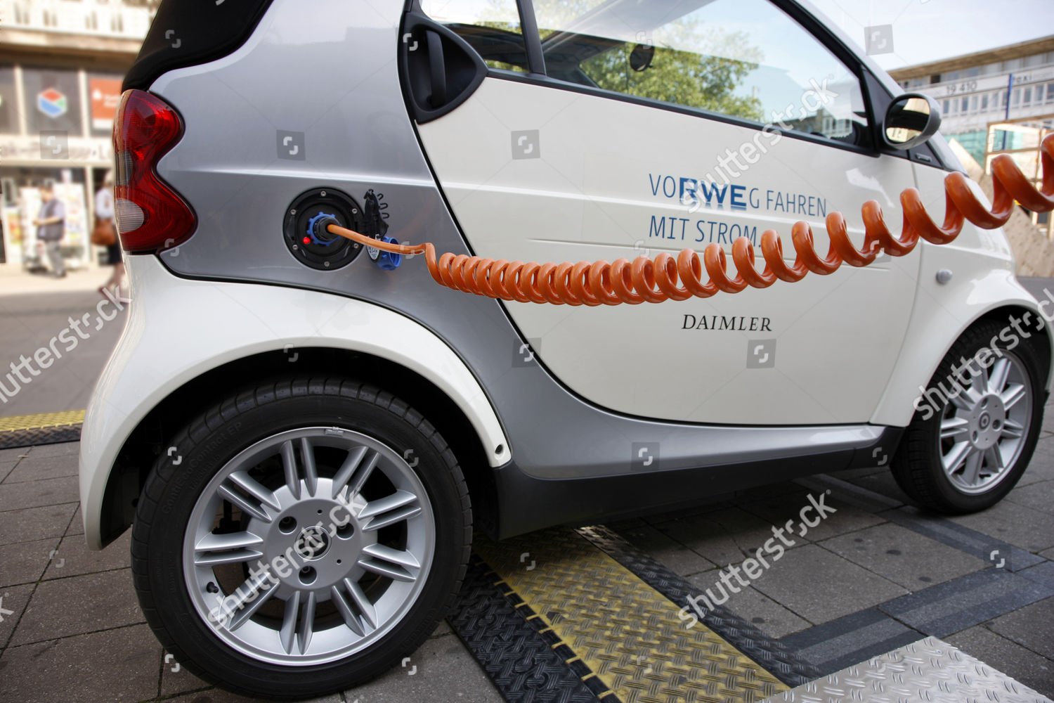 Electricity Cars Filling Station By Rwe Editorial Stock Photo - Stock ...