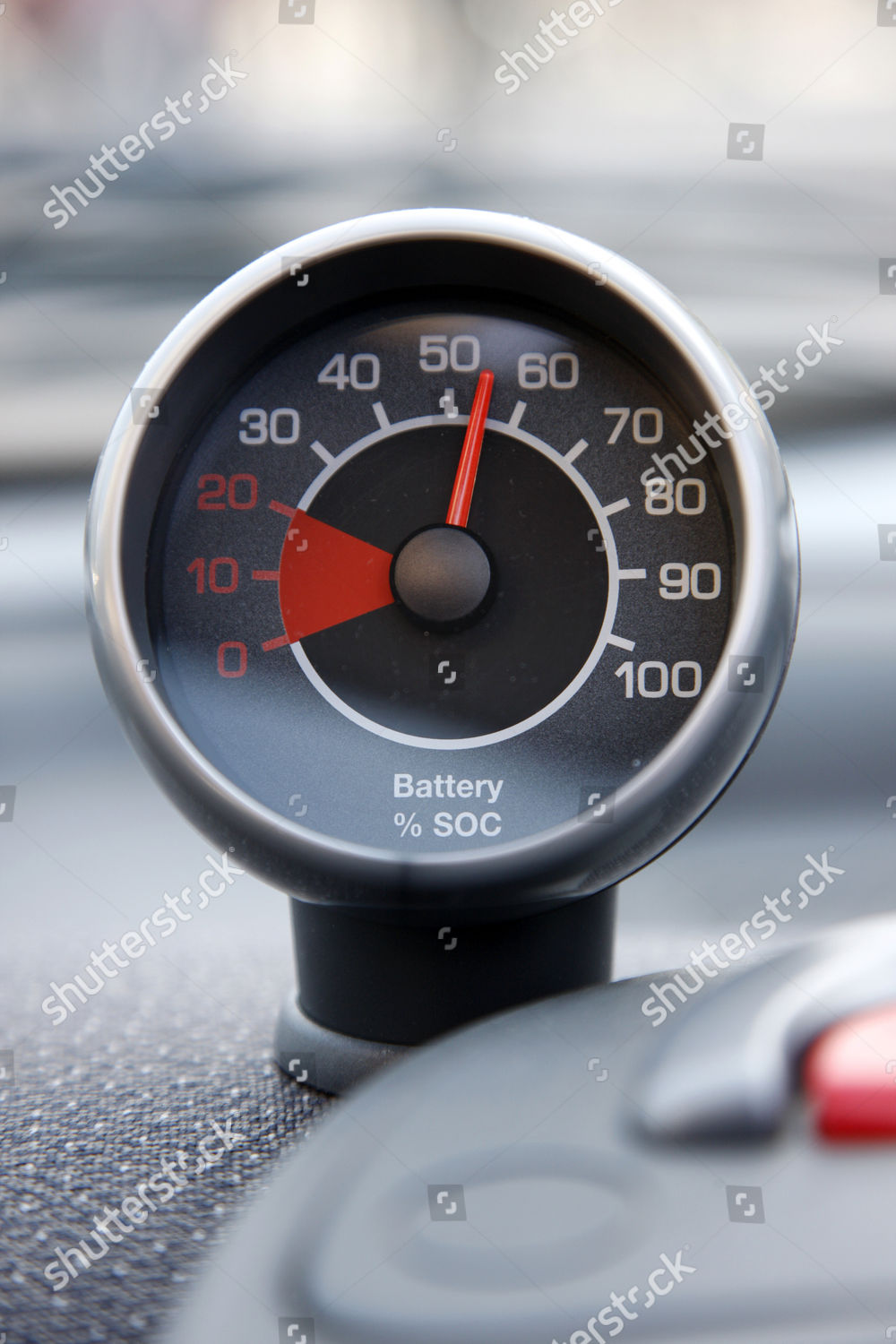 Charge Status Indicator Electricity Cars Filling Editorial Stock Photo ...