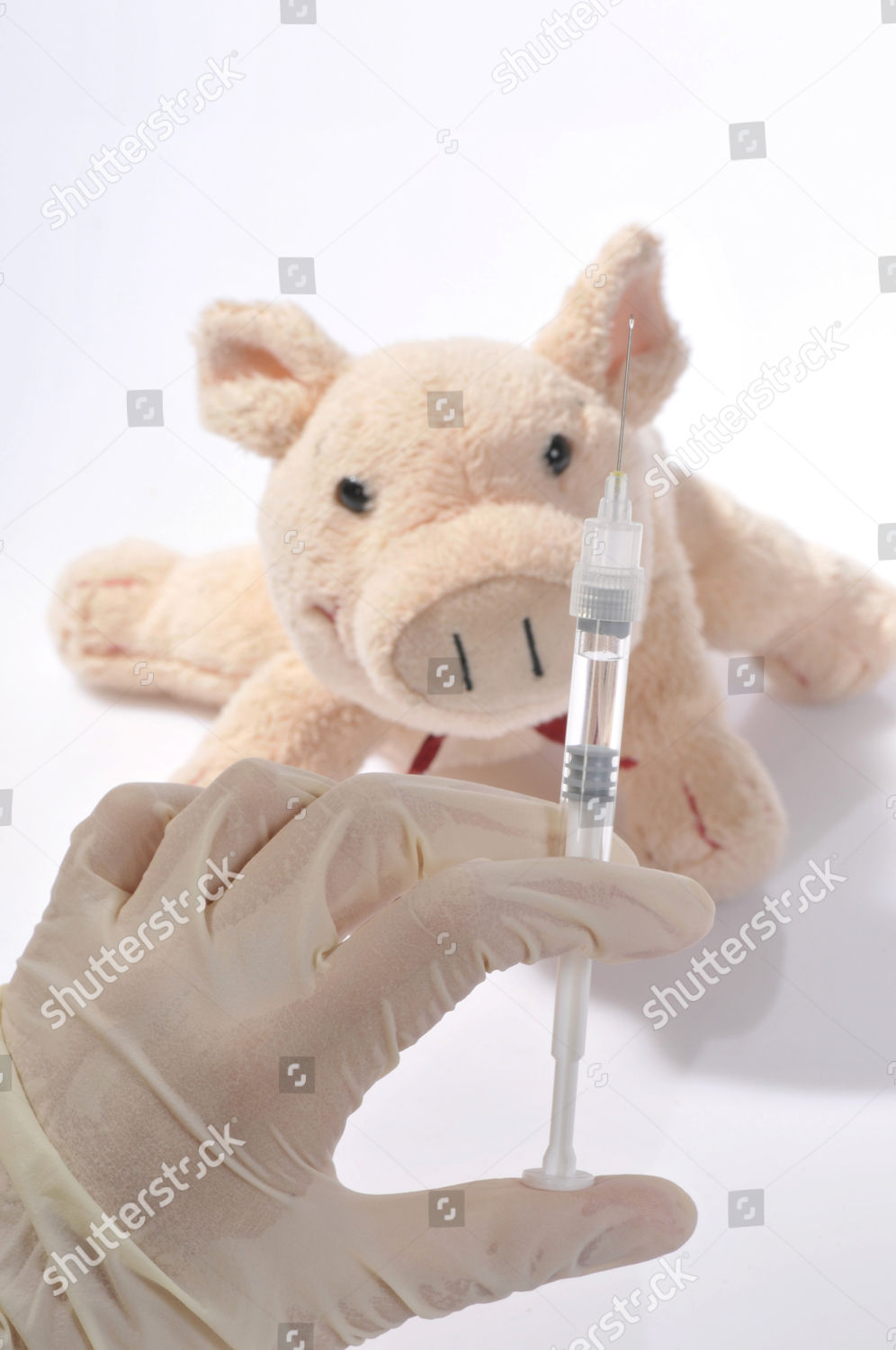 Model Released Hand Syringe Plush Pig Editorial Stock Photo - Stock ...