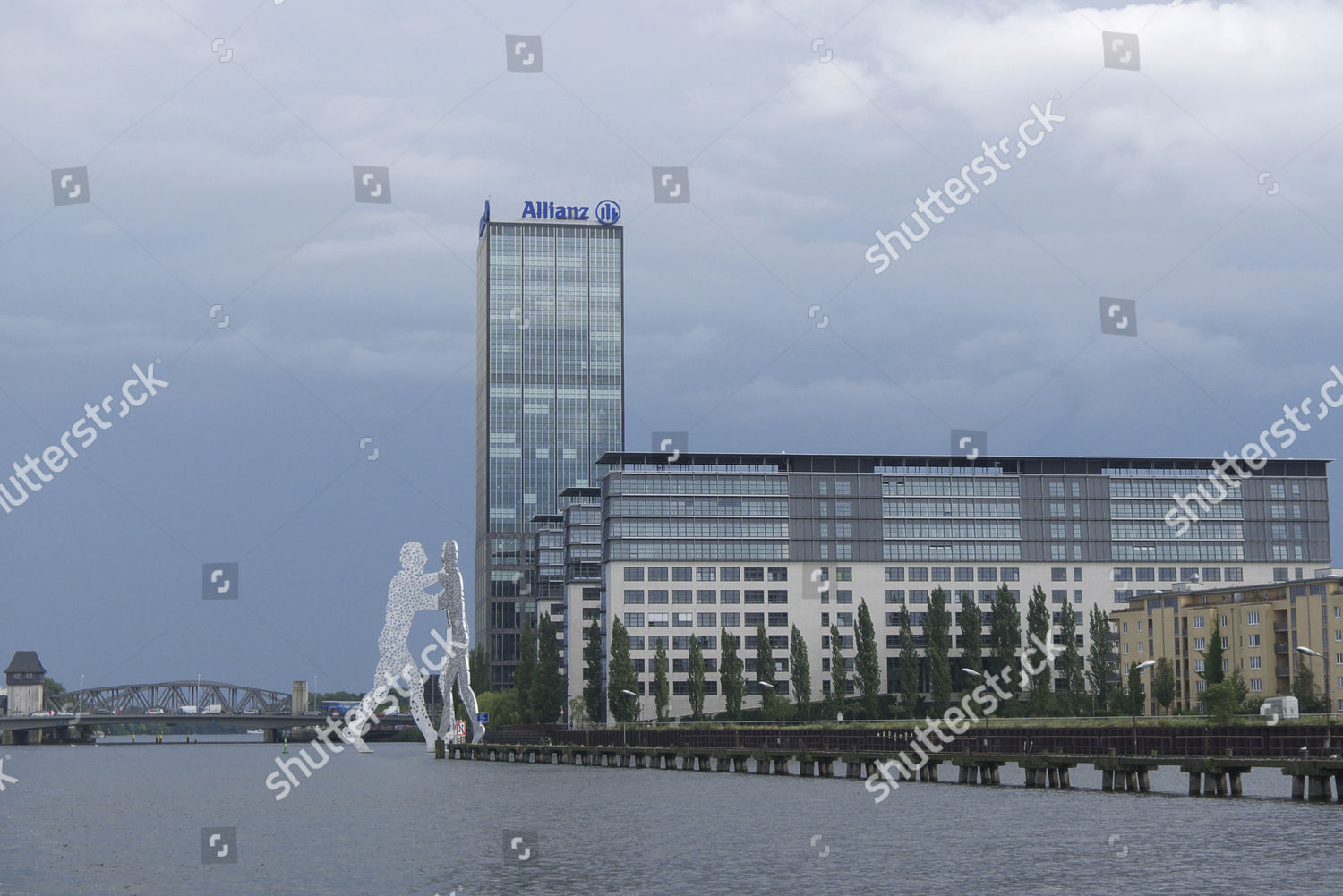 Treptowers Highrise Building Allianz Insurance Building Editorial Stock ...