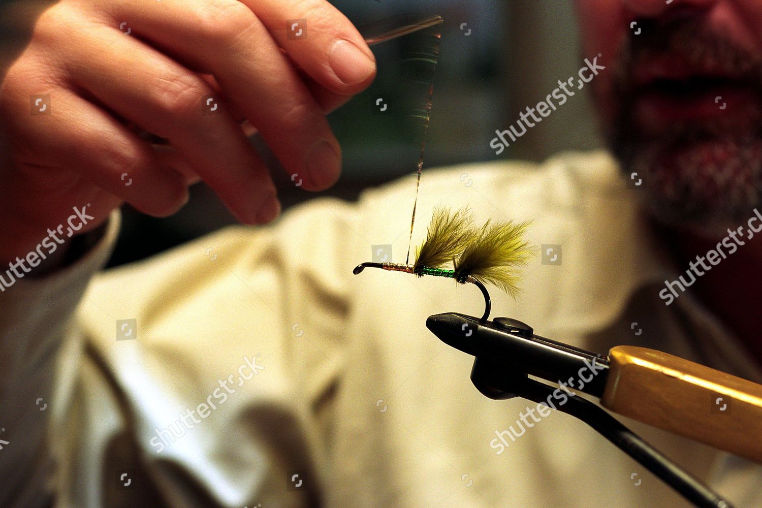 Making Lures Fly Fishing Mill Sauvage Editorial Stock Photo - Stock ...
