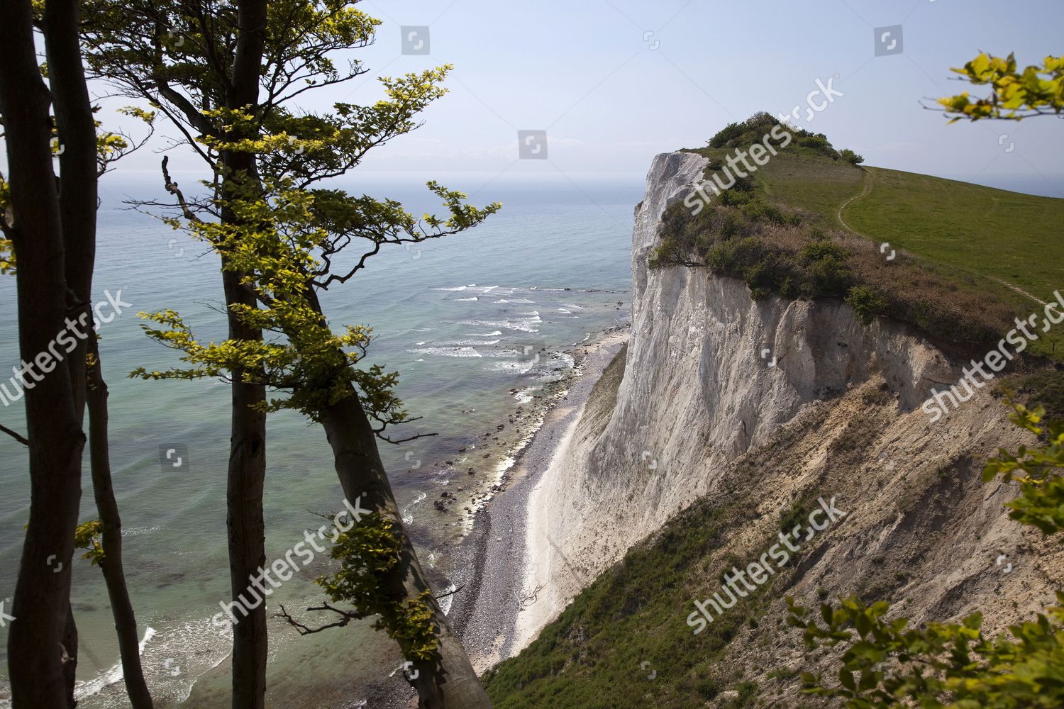 Klint Chalk Cliffs Island Denmark Europe Editorial Stock Photo - Stock ...