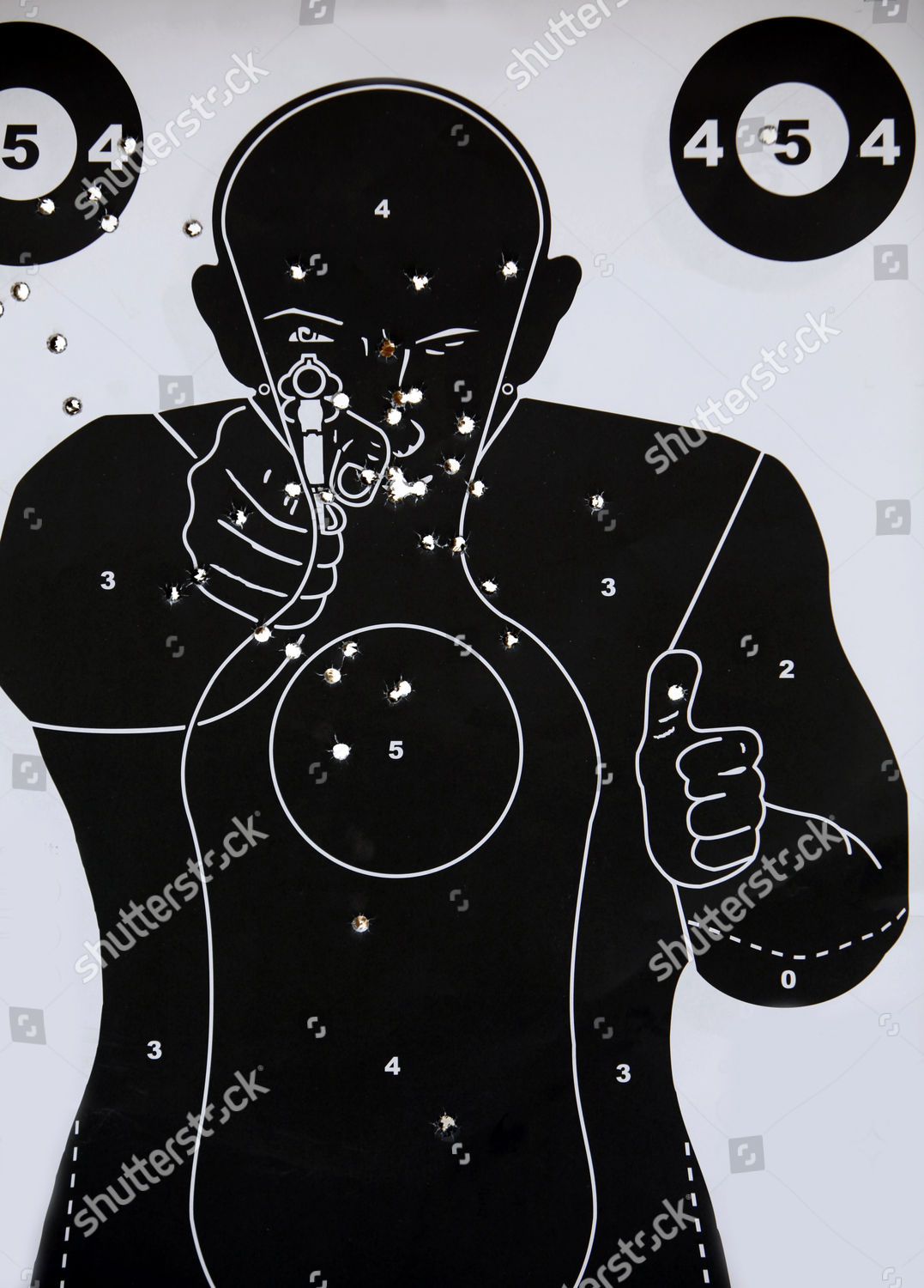Shooting Target Man Hits Shooting Range Editorial Stock Photo - Stock ...