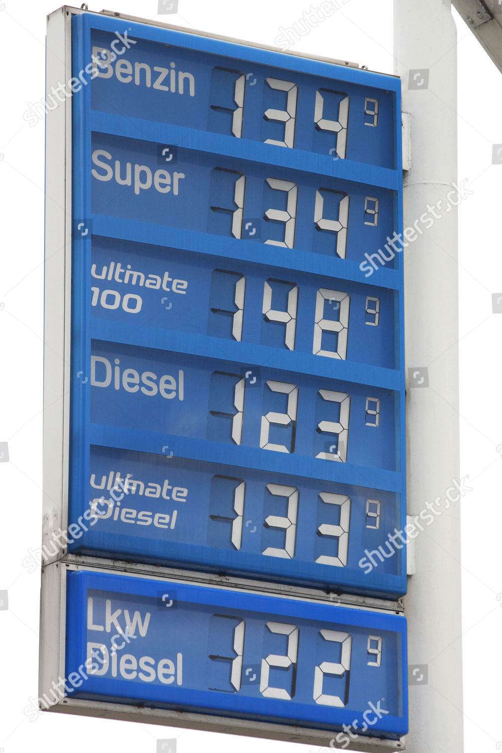 Aral Petrol Station Price Board Editorial Stock Photo - Stock Image ...