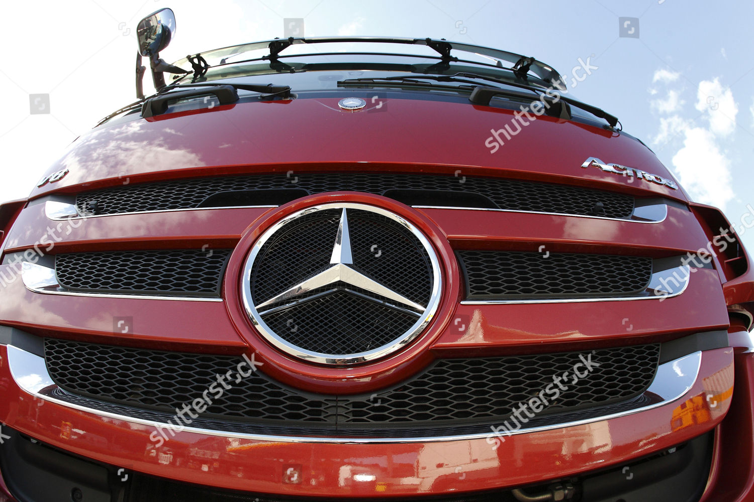 Truck Mercedes Actros Radiator Grill Editorial Stock Photo - Stock ...