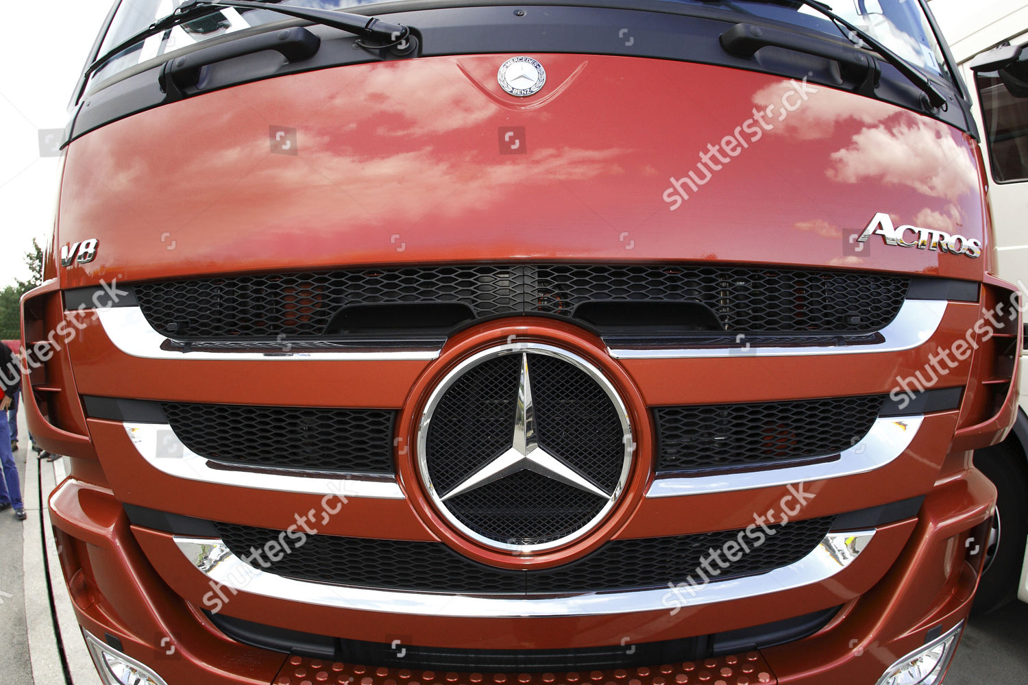 Truck Mercedes Actros Radiator Grill Editorial Stock Photo - Stock ...