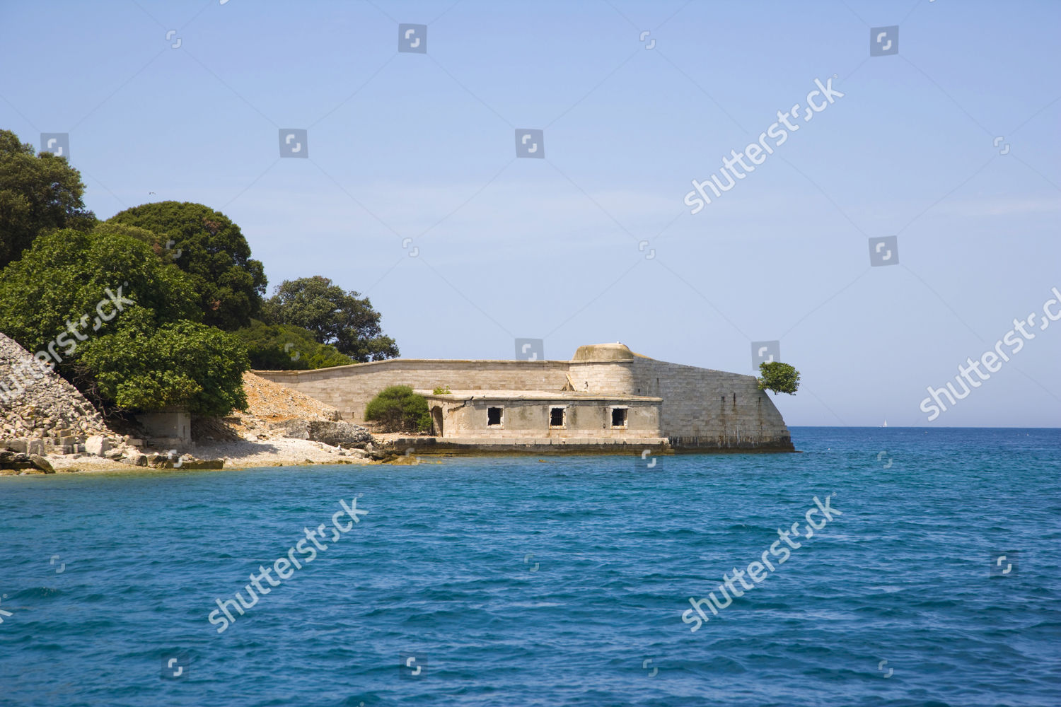 Austrian Torpedo Tube Fort Mali Brijun Editorial Stock Photo - Stock ...