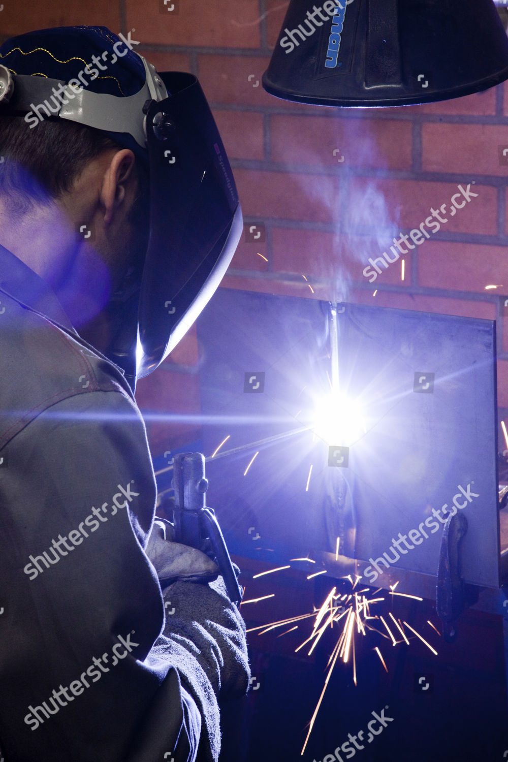 Model Released Welding Student Manual Arc Editorial Stock Photo - Stock ...