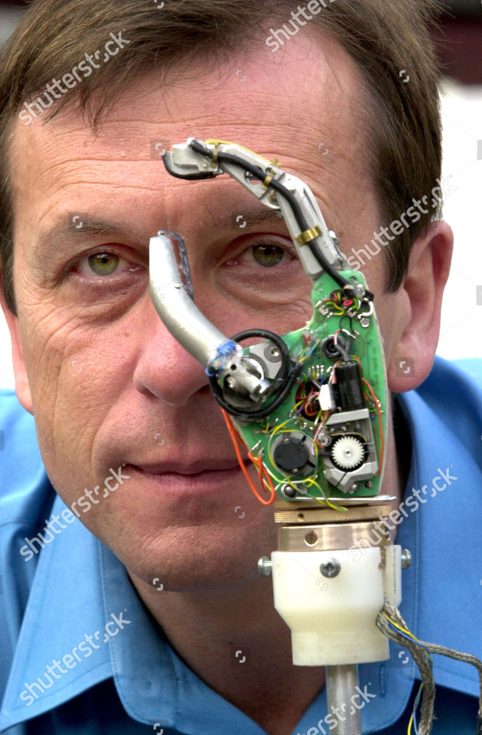 Professor Kevin Warwick His Cybernetic Arm Editorial Stock Photo ...