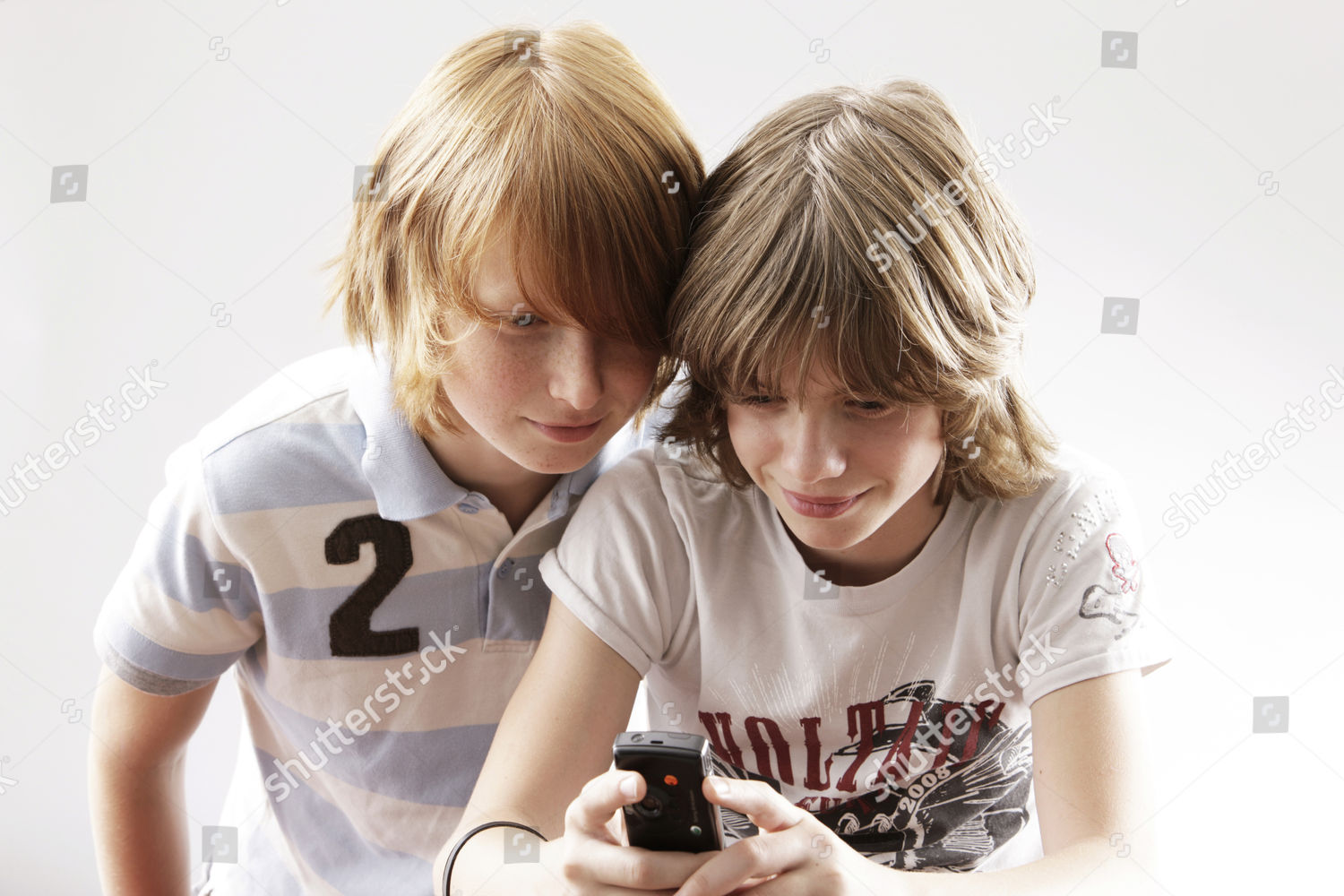 Model Released Two 12 Yearold Boys Editorial Stock Photo - Stock Image ...
