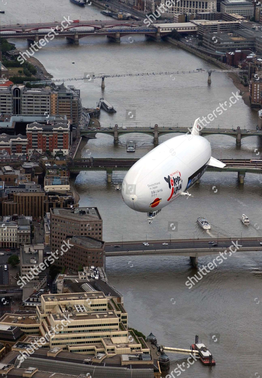 75 Metre Long Zeppelin Over London Editorial Stock Photo - Stock Image ...