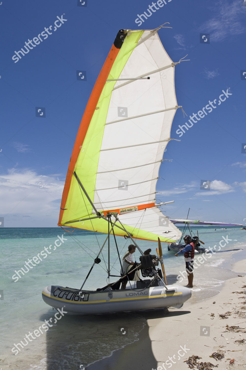 Motorised Hang Glider Parked On Beach Editorial Stock Photo - Stock ...