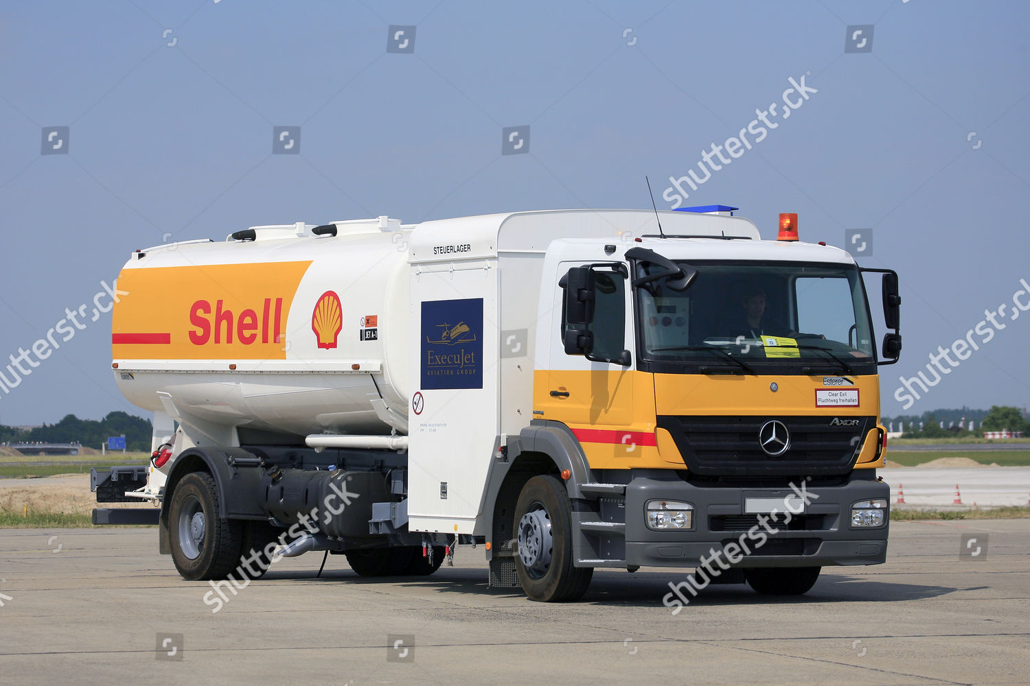 Mercedes Tanker Shell Maintenance Vehicle Refueling Editorial Stock ...