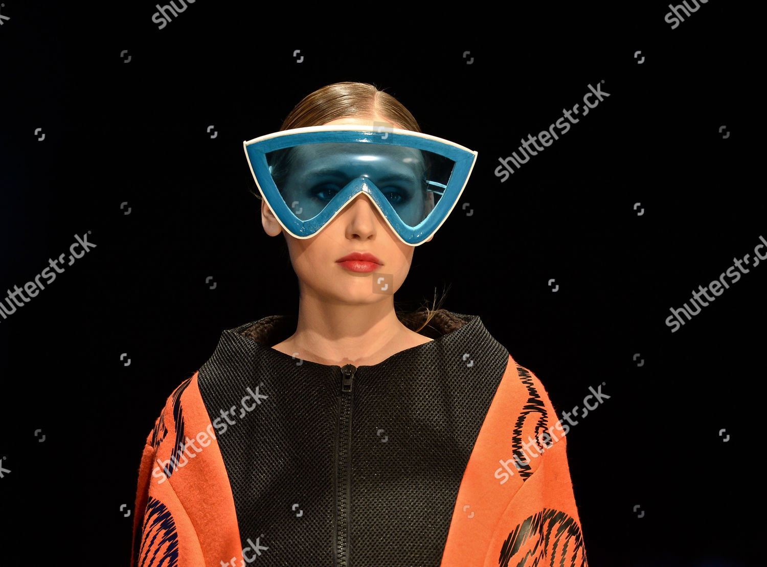 Model On Catwalk Wearing Design By Editorial Stock Photo - Stock Image ...