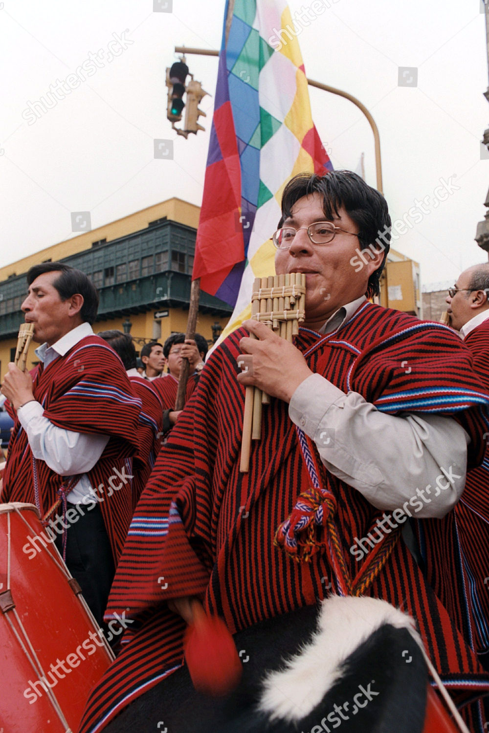 Pipe Players Lima Peru Editorial Stock Photo - Stock Image | Shutterstock