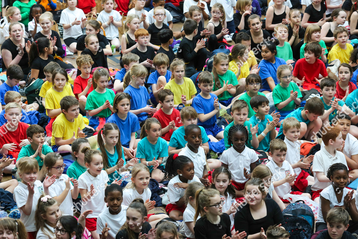 School Children Audience Dance Dynamic Performance Editorial Stock ...