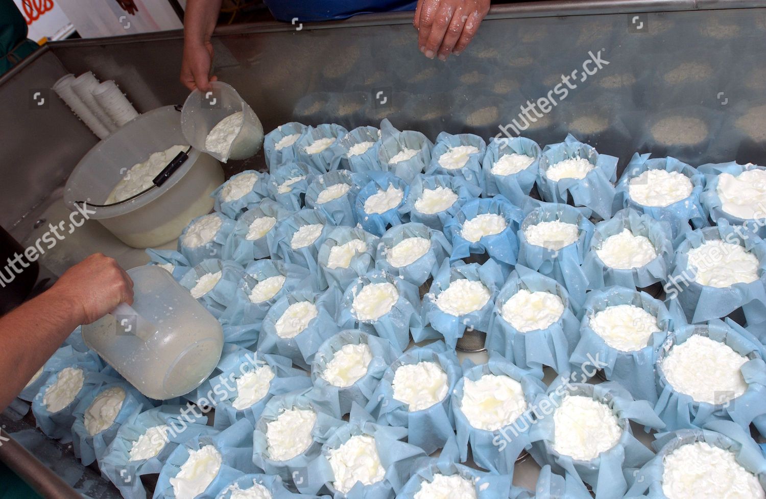 Pouring Curd Into Filter Cloth Editorial Stock Photo - Stock Image ...