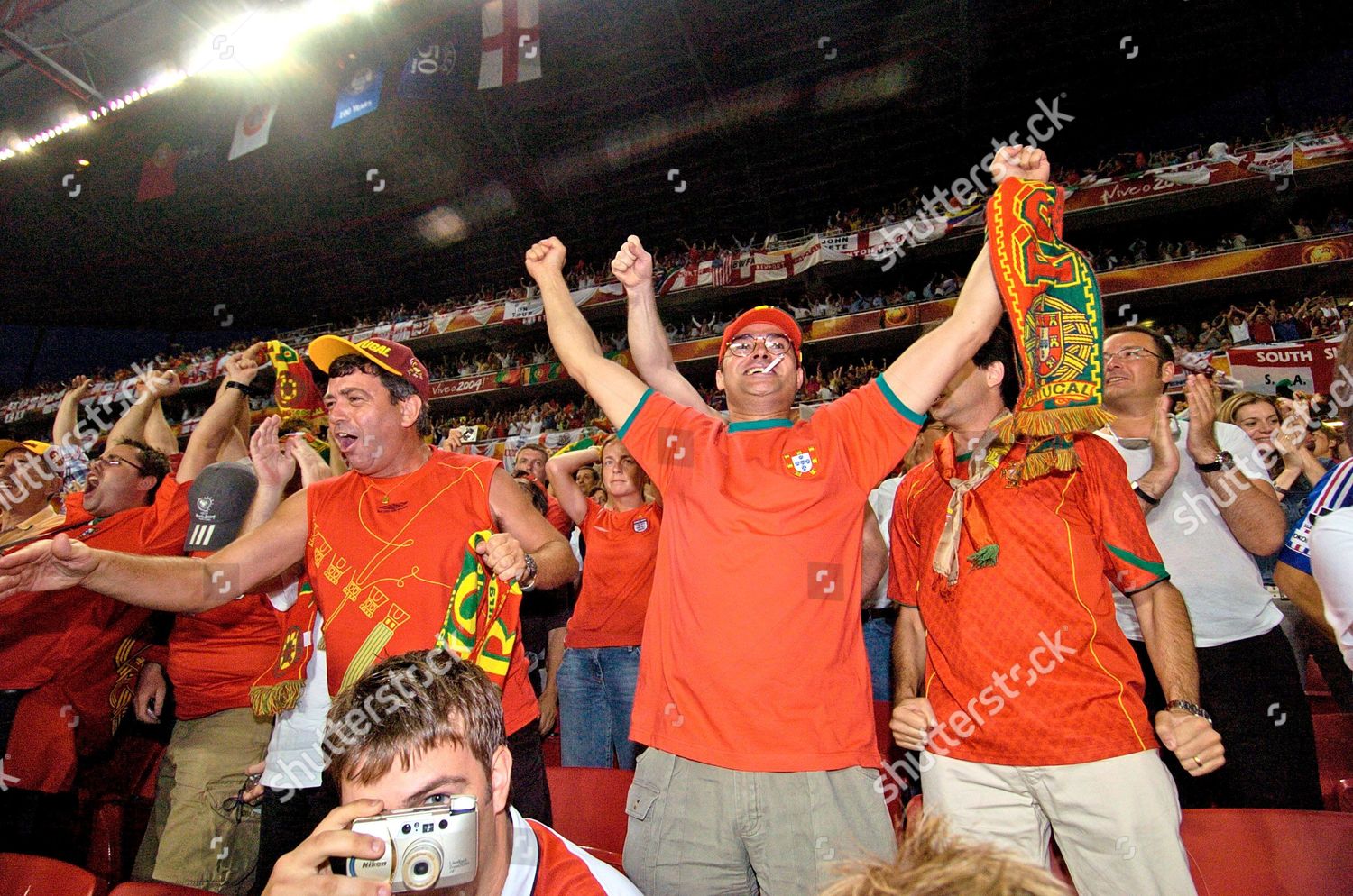 Portugal Fans Celebrating Their Win Editorial Stock Photo - Stock Image ...