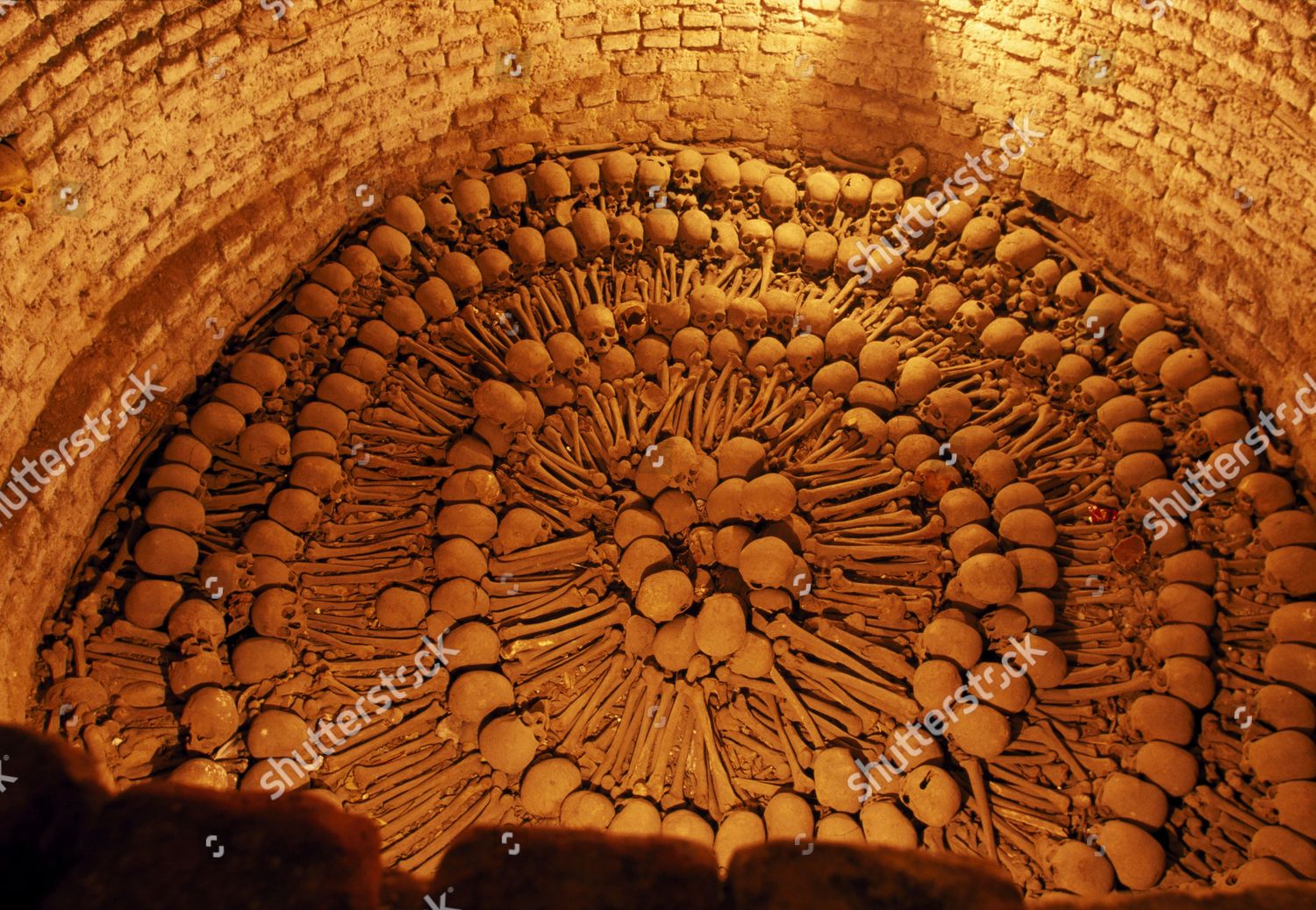 Skulls Catacombs Monastery San Francisco Lima Editorial Stock Photo ...
