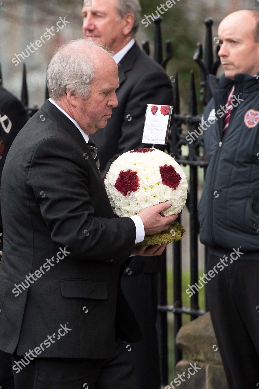 Floral Tribute Ann Budge Craig Levein Editorial Stock Photo - Stock ...