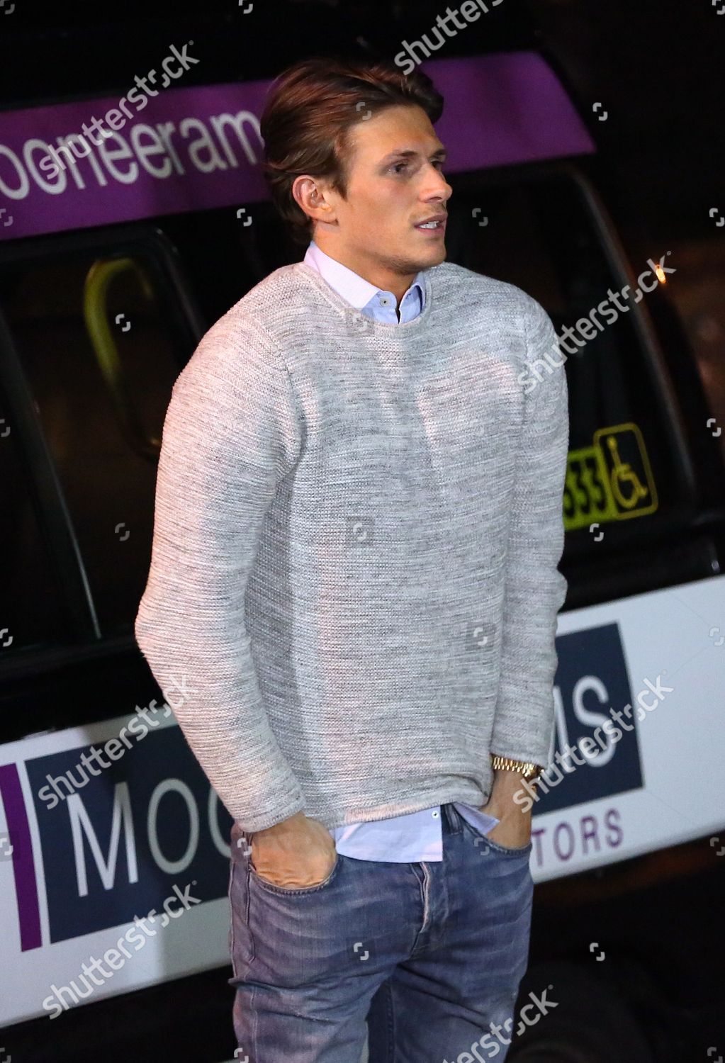 Jake Hall Filming Scene Taxi Editorial Stock Photo - Stock Image ...