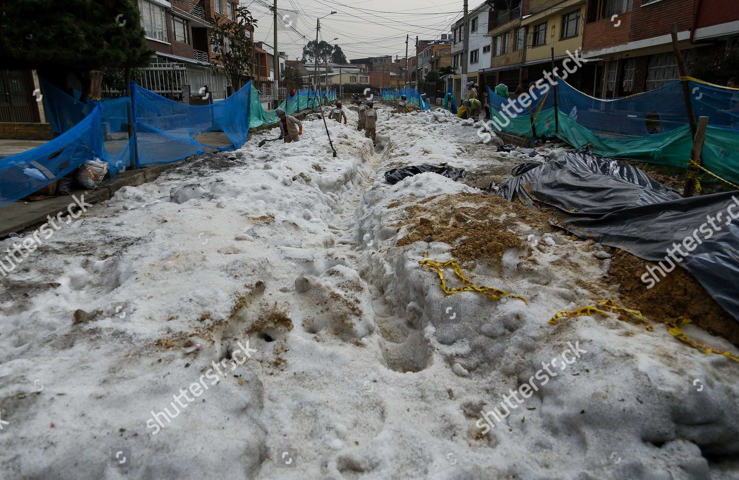 Heavy Rain Snow Causes Flooding Damge Editorial Stock Photo - Stock ...