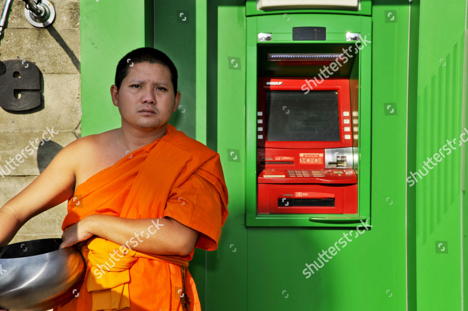 Buddhist Monk Atm Machine Chiang Mai Editorial Stock Photo - Stock ...