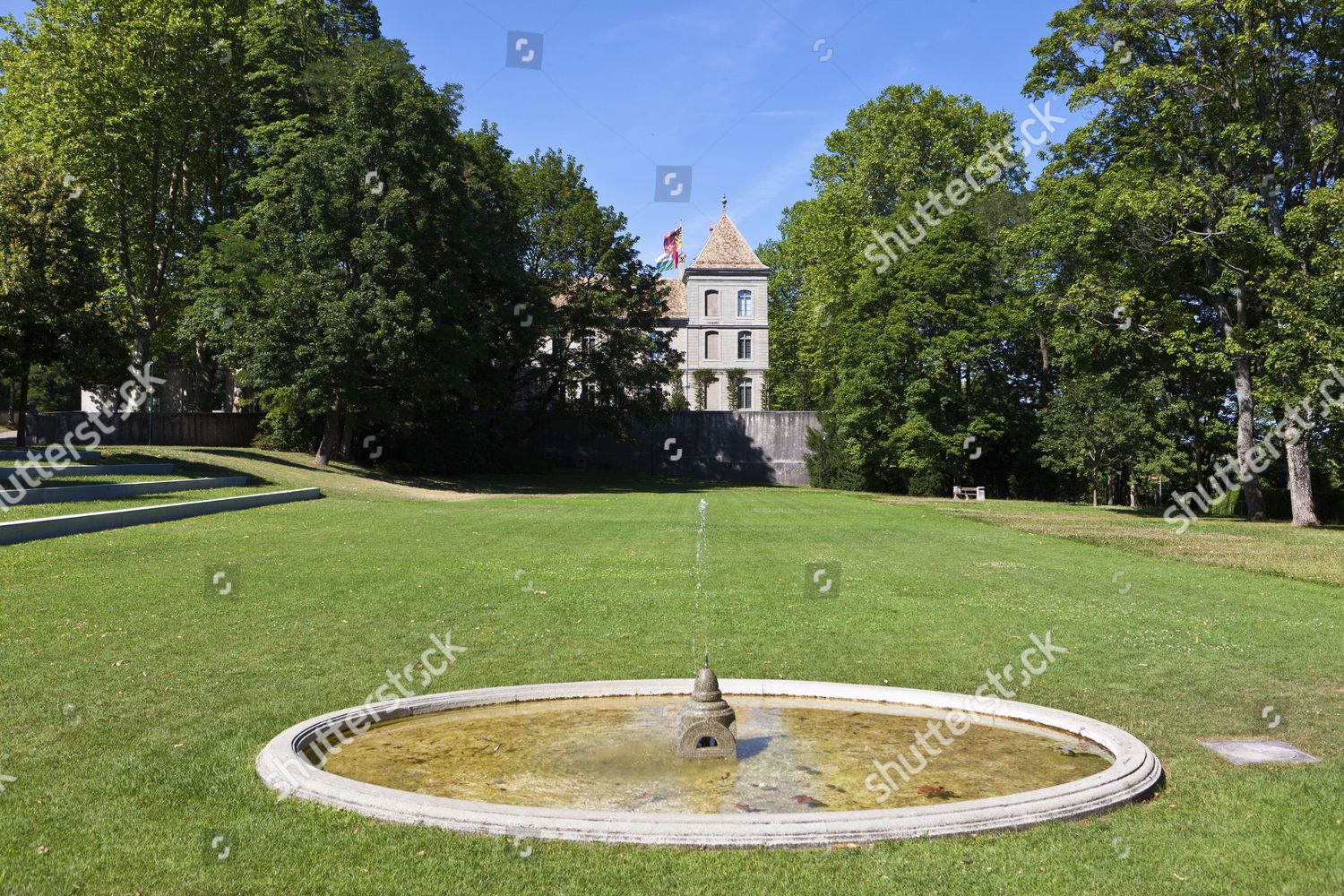 Castle Prangins Baroque Castle Prangins Canton Editorial Stock Photo ...