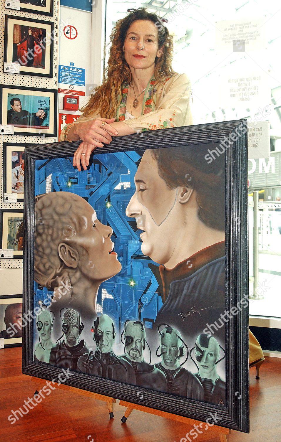 Alice Krige Painting Her Character Borg Editorial Stock Photo - Stock ...