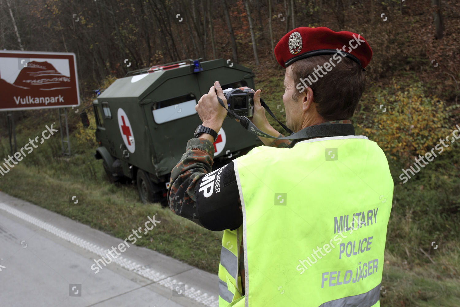 Feldjaeger Military Policeman Bundeswehr Germanys Armed Editorial Stock ...