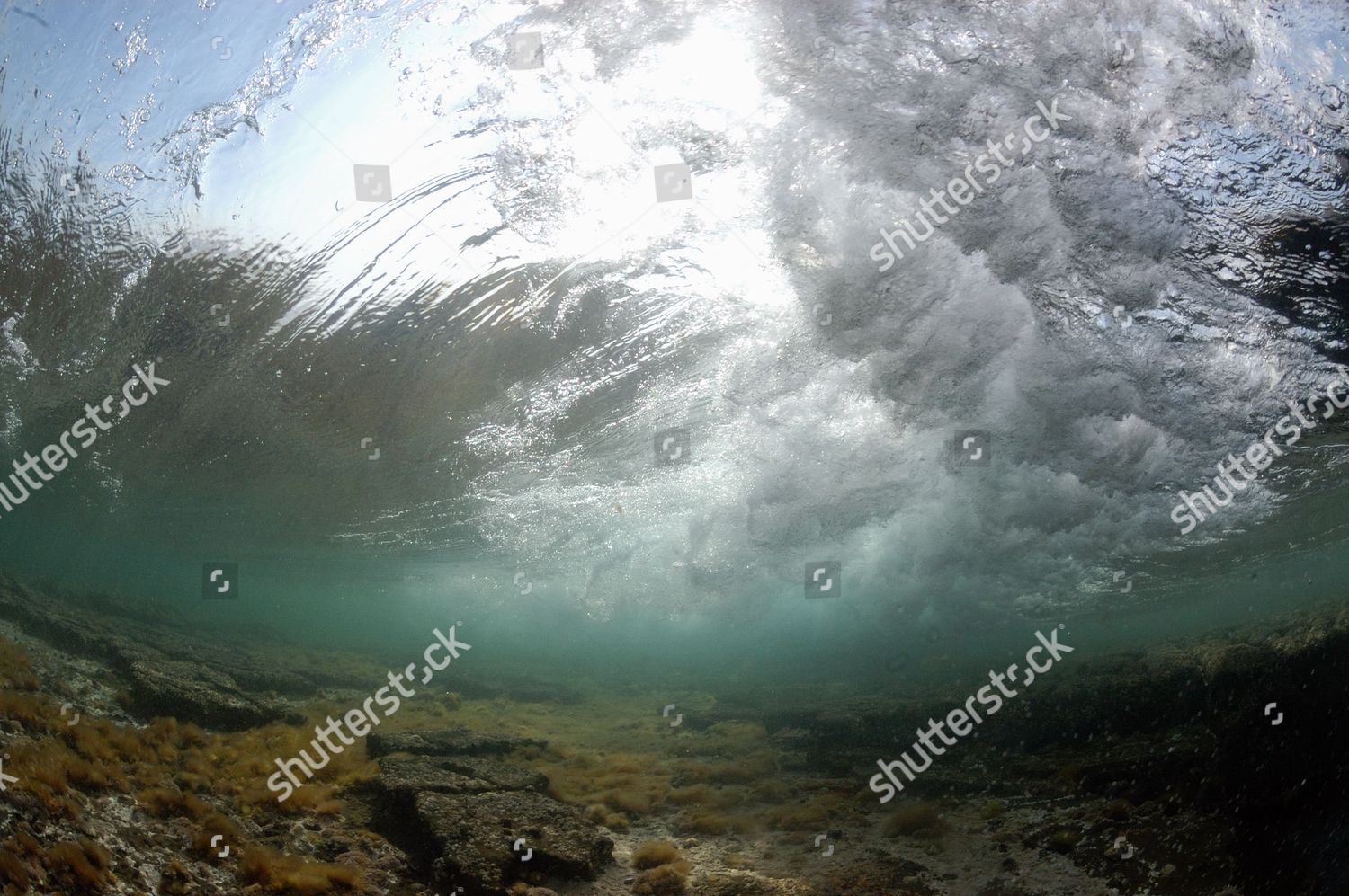 Wave Breaking On Shallow Ledge Broad Editorial Stock Photo - Stock ...