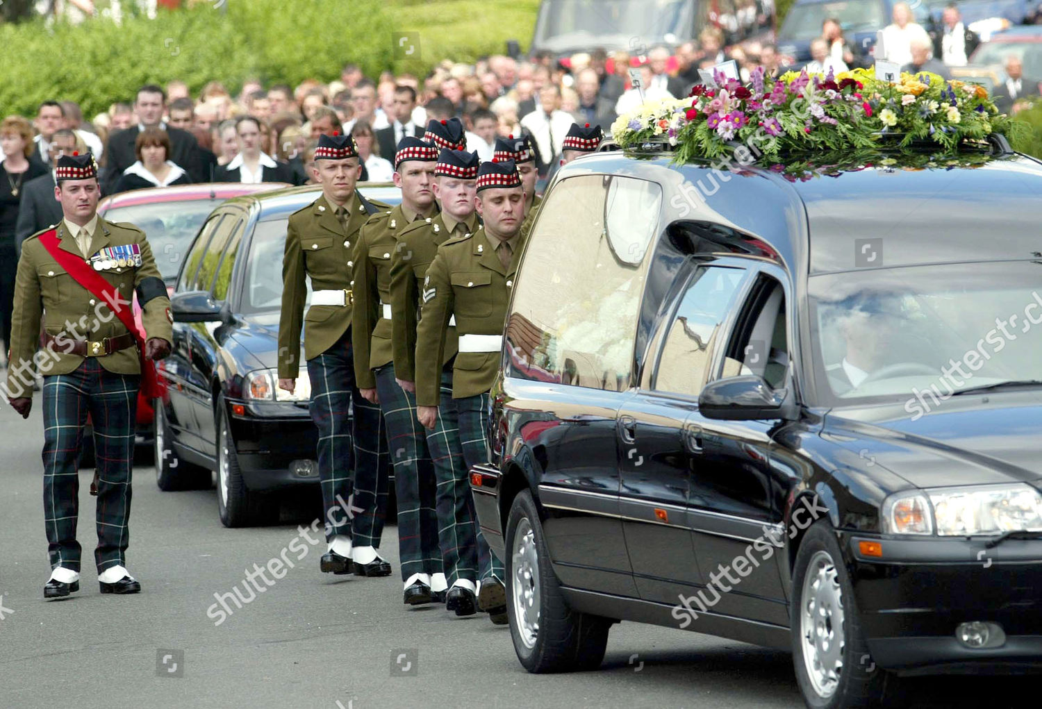 Colleagues Accompanying Coffin Private Gordon Gentle Editorial Stock ...