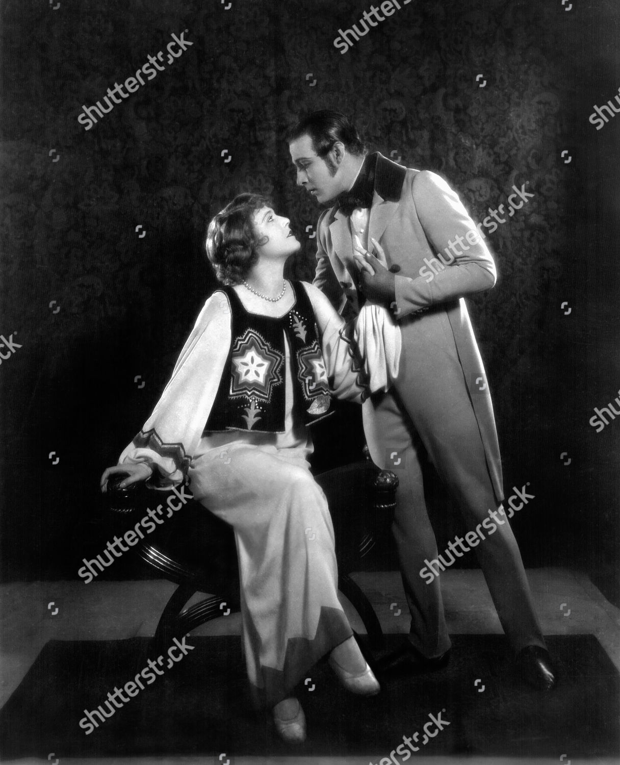 Vilma Banky Rudolph Valentino Onset Silent Editorial Stock Photo ...