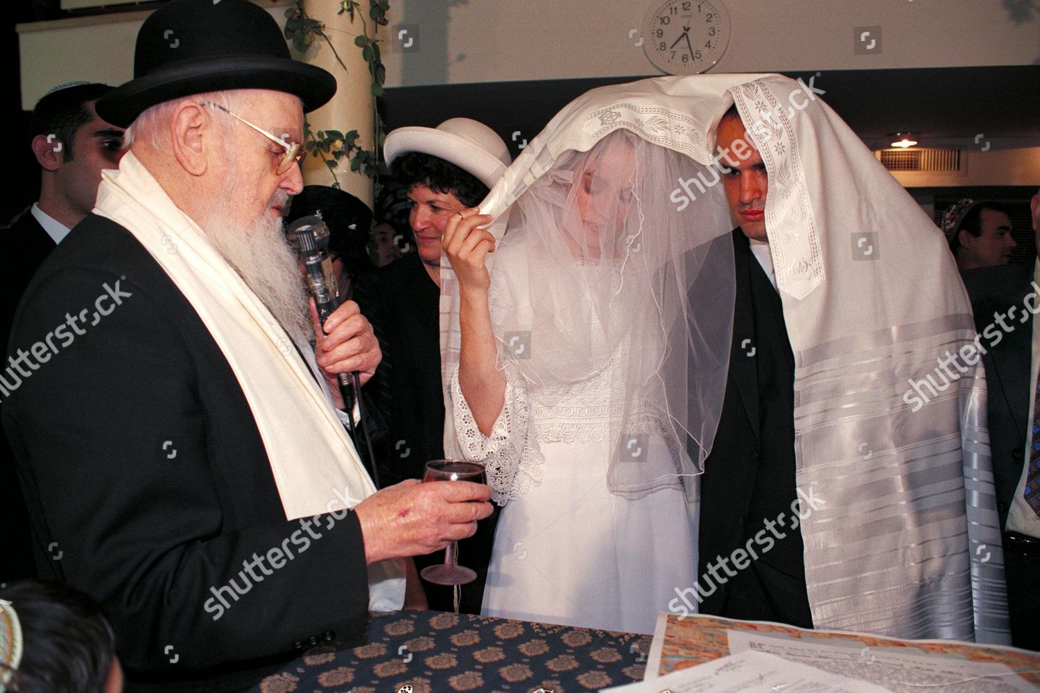 Jewish Couple Under Canopy Wedding Israel Editorial Stock Photo - Stock ...