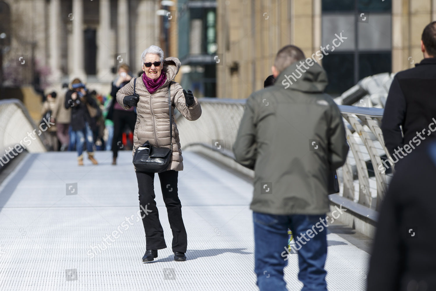 People Walking Against Strong Wind On Editorial Stock Photo - Stock ...