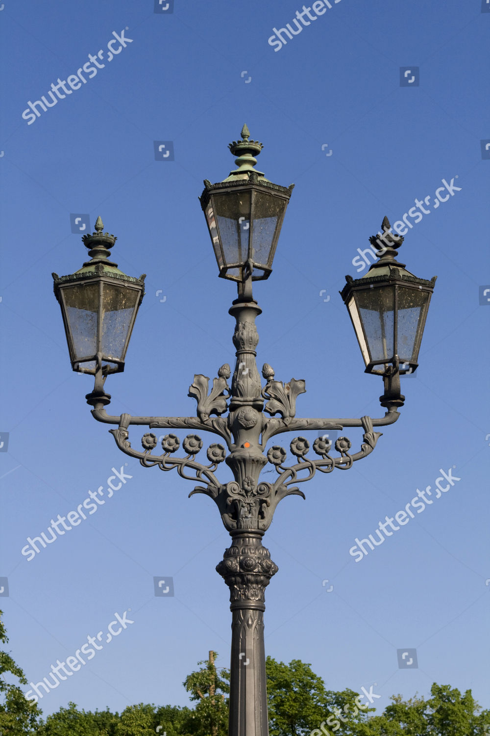 Altberlin Gas Laterns Berlin Germany Europe Editorial Stock Photo ...
