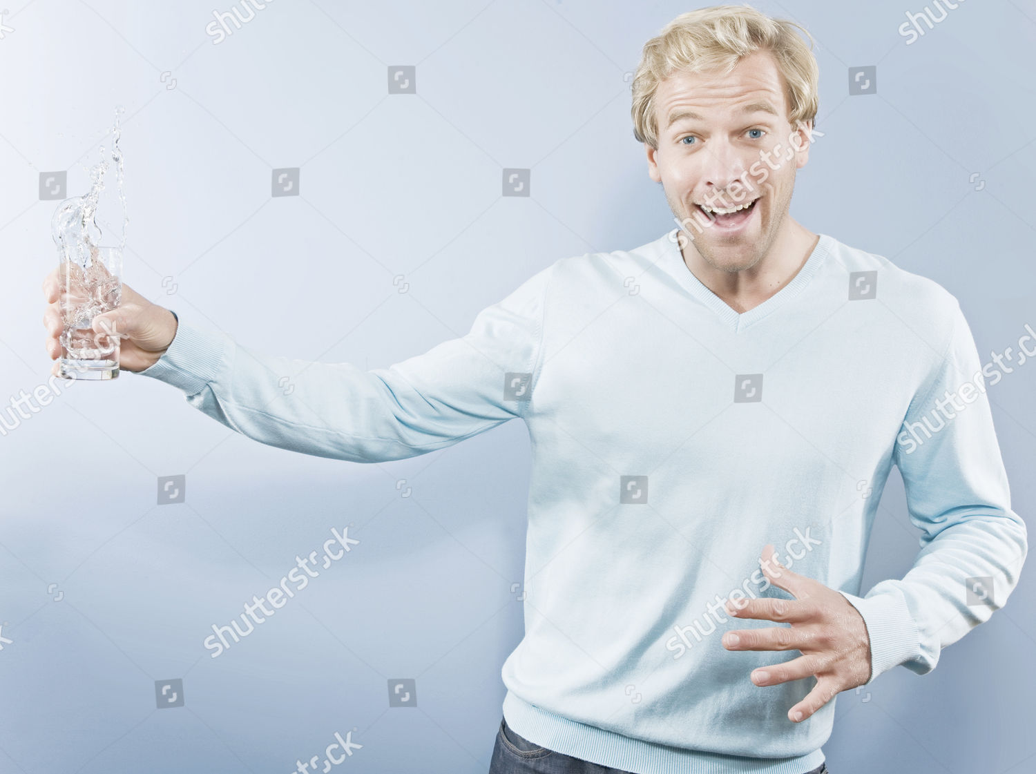 Model Released Surprised Man Ice Cubes Editorial Stock Photo - Stock ...