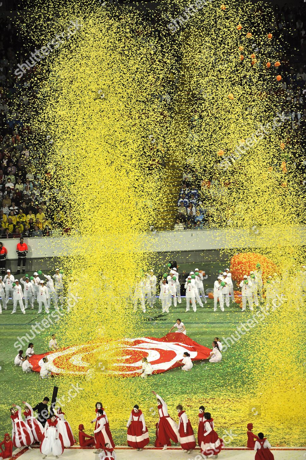 Confetti Cannon Stadium Gala Commerzbank Arena Editorial Stock Photo ...