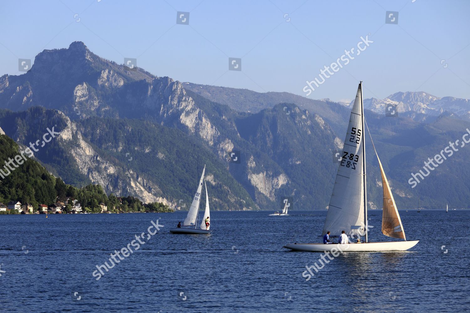 Traunsee Lake Mount Traunstein View Gmunden Editorial Stock Photo ...