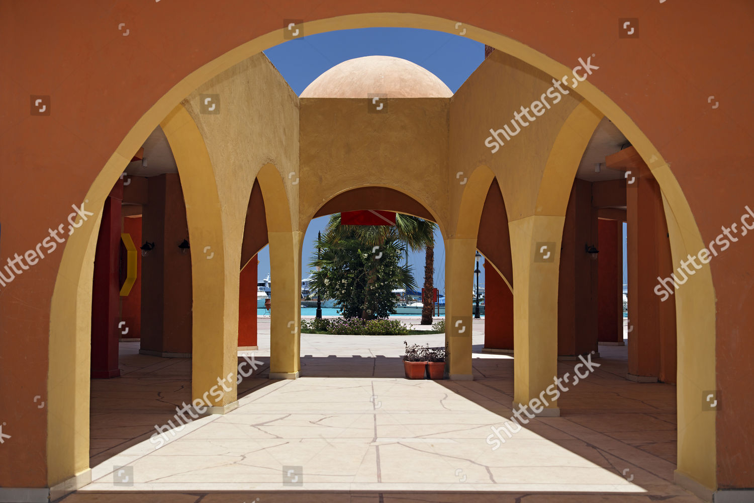 Courtyard Traditional Market Souk Marina Hurghada Editorial Stock Photo ...