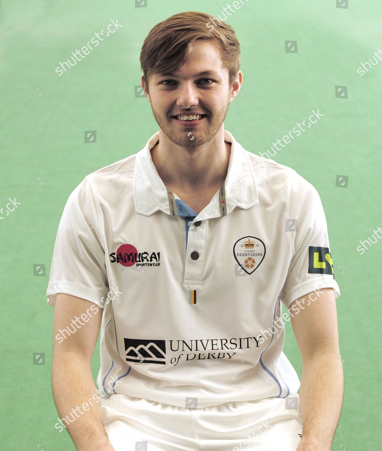 Adam Wheatcroft Derbyshire Ccc Editorial Stock Photo - Stock Image ...