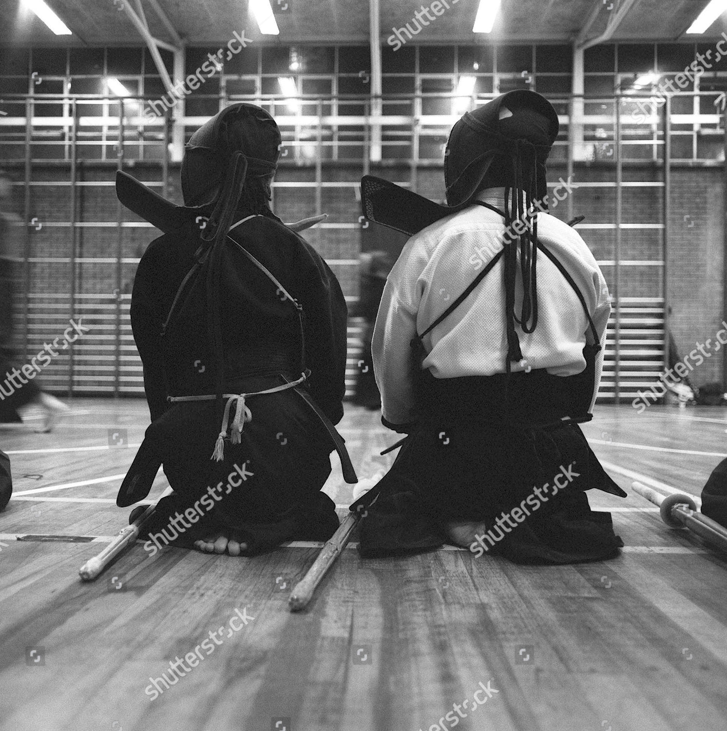Kendoka Await Their Turn Fight Editorial Stock Photo - Stock Image ...