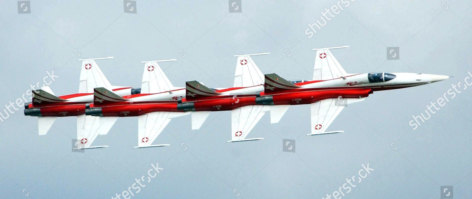 Swiss Aerobatic Team Patrouille Suisse Their Editorial Stock Photo ...