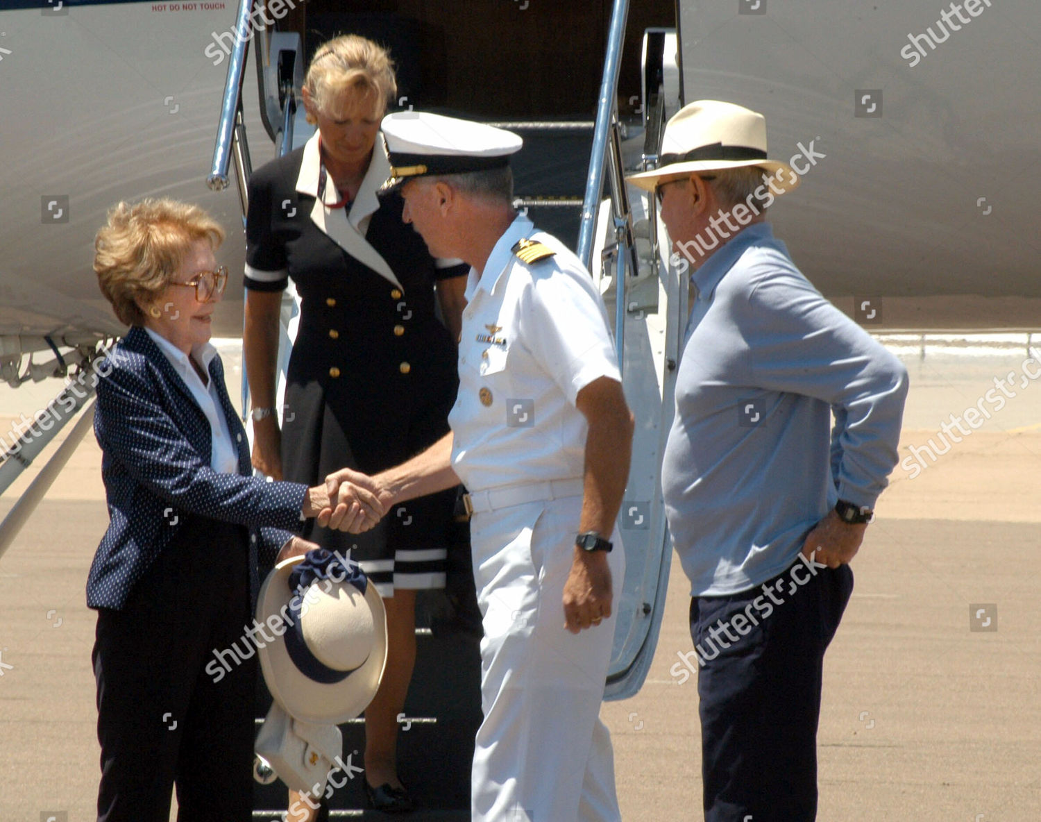 Nancy Reagan Greeting Captain Townsend G Editorial Stock Photo - Stock ...