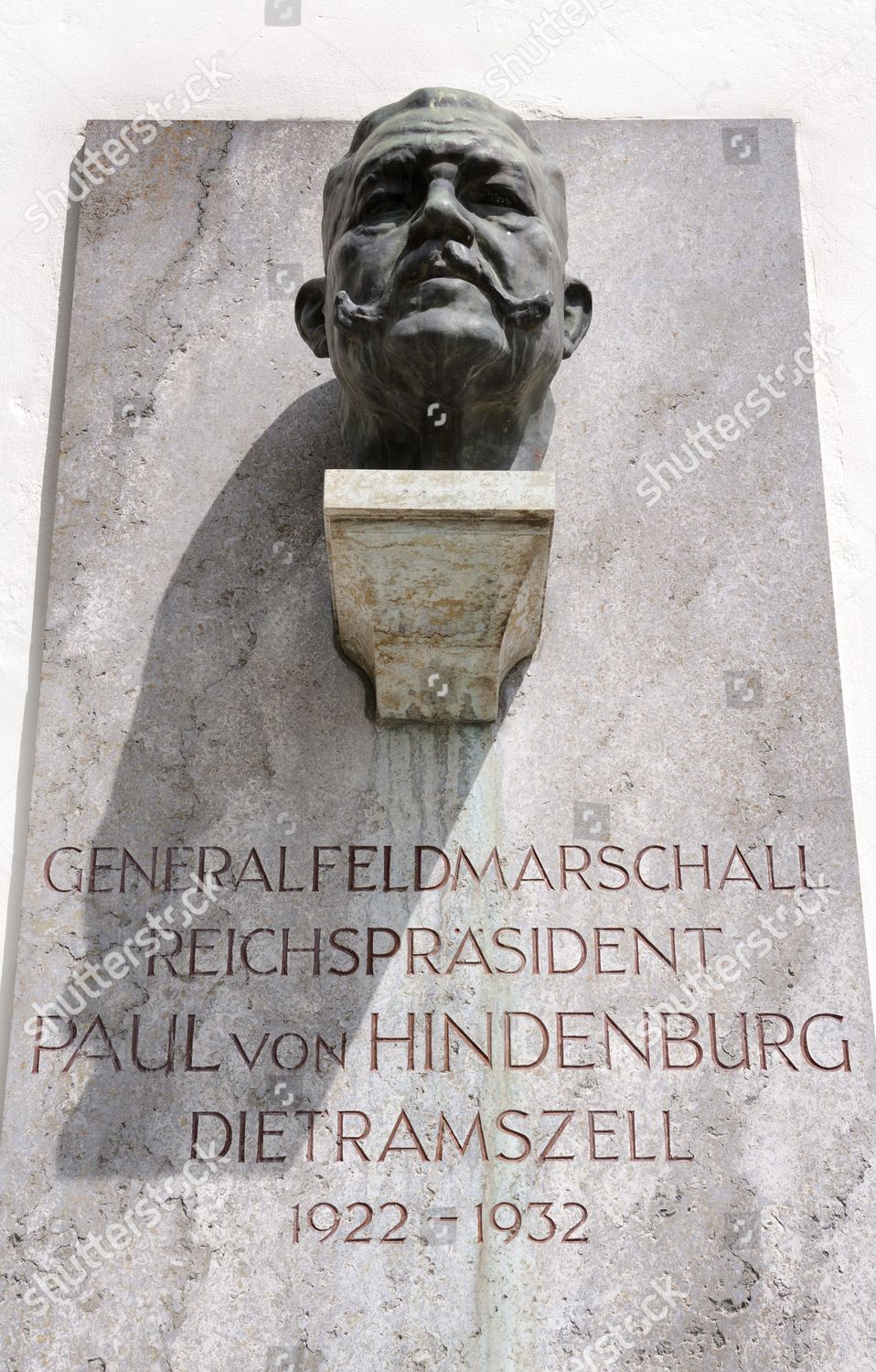 Bust General Field Marshal Reich President Editorial Stock Photo ...